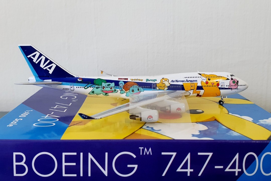 1:400 ANA Pokemon 747-400 JA8962 plane model, Hobbies & Toys, Toys ...