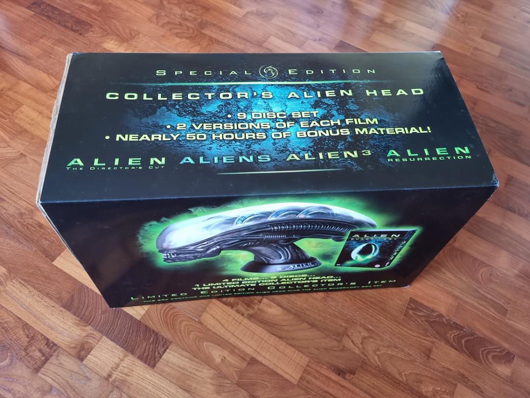 Alien Quadrilogy 9-DVD Box Set with Alien Head, Hobbies & Toys, Music ...