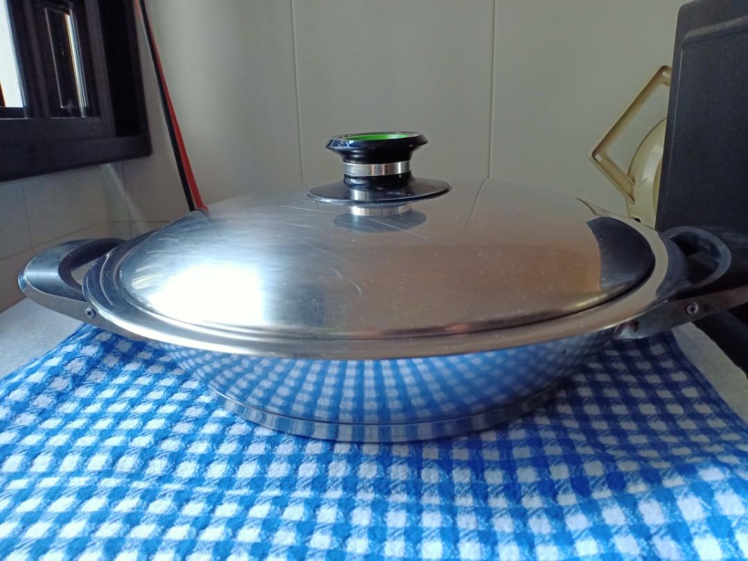 AMC Stainless Steel Cooking Wok, Furniture & Home Living, Kitchenware ...
