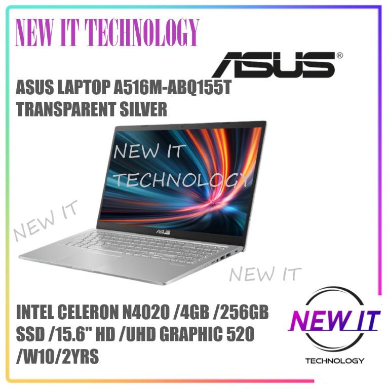 ASUS LAPTOP A516M-ABQ155T TRANSPARENT SILVER (INTEL CELERON N4020 /4GB ...