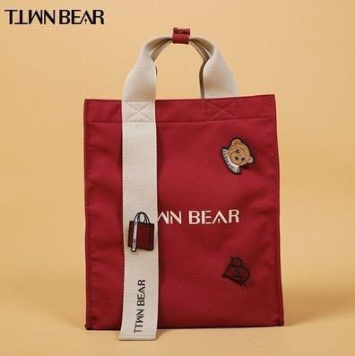 (SALE!!) Authentic TTWN Bear Large Tote Bag (Red), Women's Fashion ...
