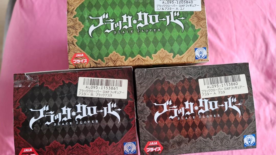 (Set of 3) Black Clover - Asta (normal/devil demon form) & Yuno Figure ...