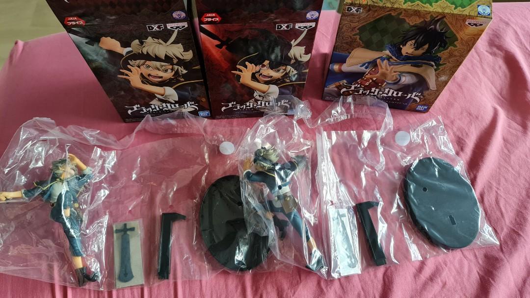 (Set of 3) Black Clover - Asta (normal/devil demon form) & Yuno Figure ...