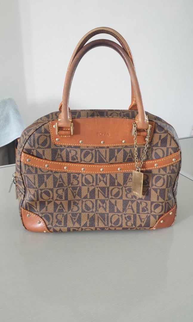Bonia Leather Bag, Luxury, Bags & Wallets on Carousell