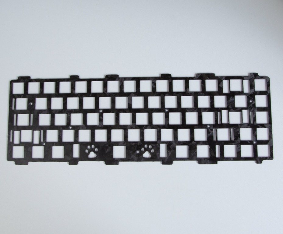 Carbon fibre (cf) plate for KBD67 Lite Mk2, Computers & Tech, Parts ...