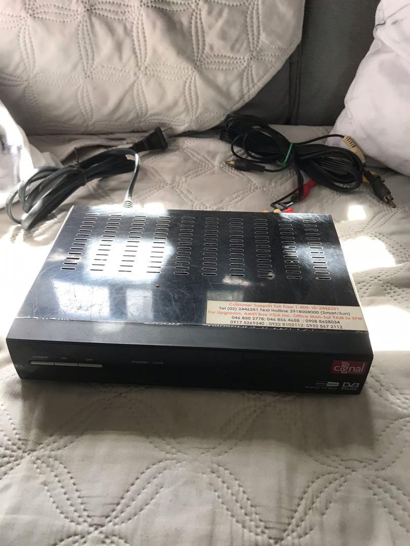 CIGNAL TV BOX AND ANTENA, TV & Home Appliances, TV & Entertainment, TV ...