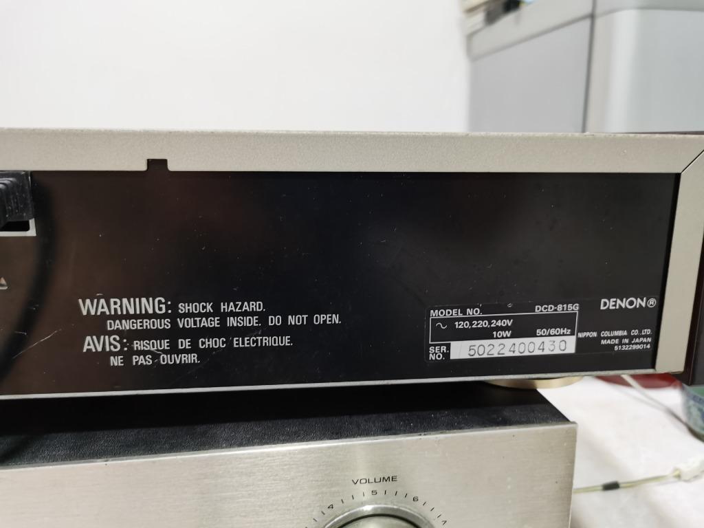 DENON CD PLAYER DCD-815G/PCM audio TECHNOLOGY, 音響器材, 音樂播放裝置 MP3及CD ...