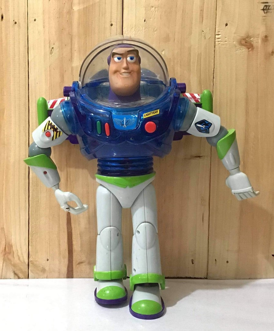 Disney Pixar Thinkway Buzz Lightyear Transparent Blue Chest, Hobbies ...