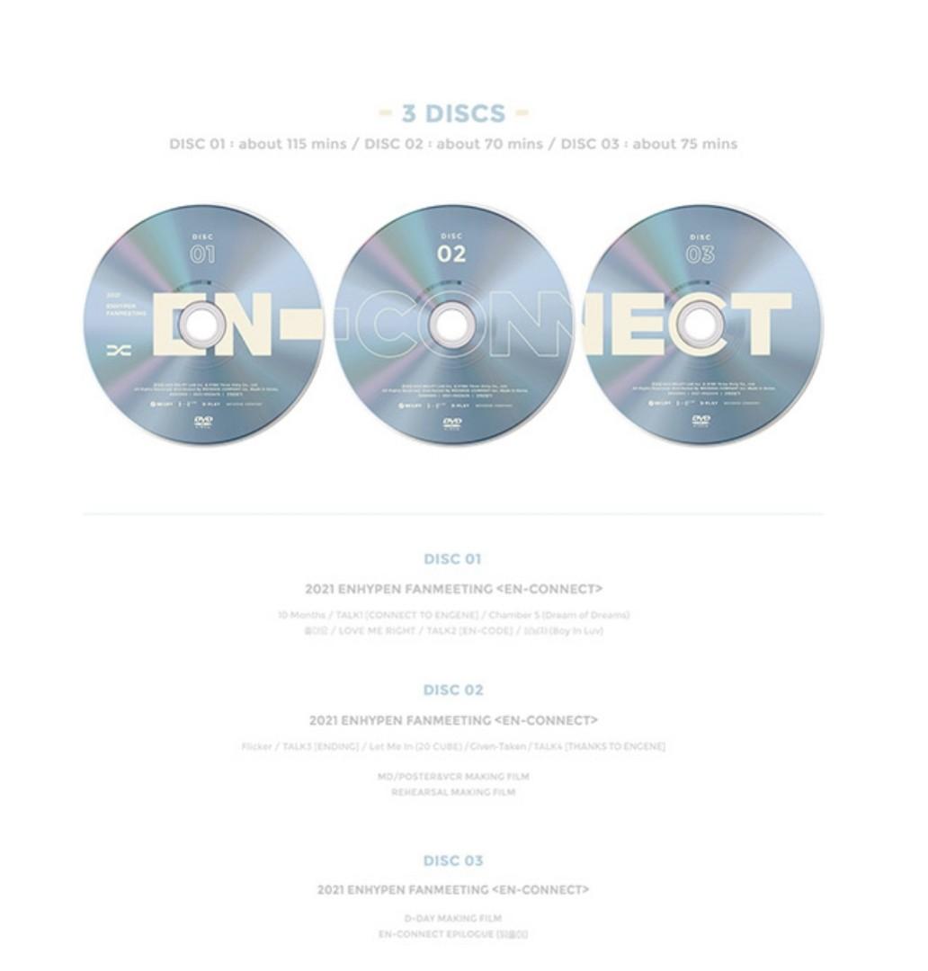Enhyphen 2021 Fan Meeting [En-Connect] DVD Official with Weverse POB ...