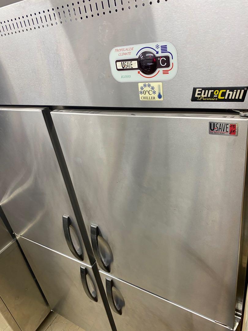 EuroChill Premier Upright 4 Door Commercial Chiller, TV & Home ...