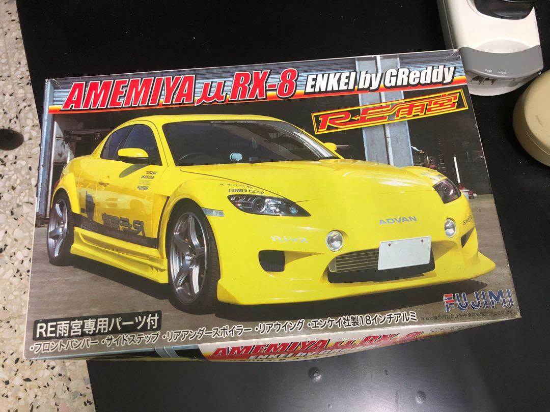 Fujimi RE AMEMIYA RX-8 Enkei by Greddy 1:24 model car kit, Hobbies ...