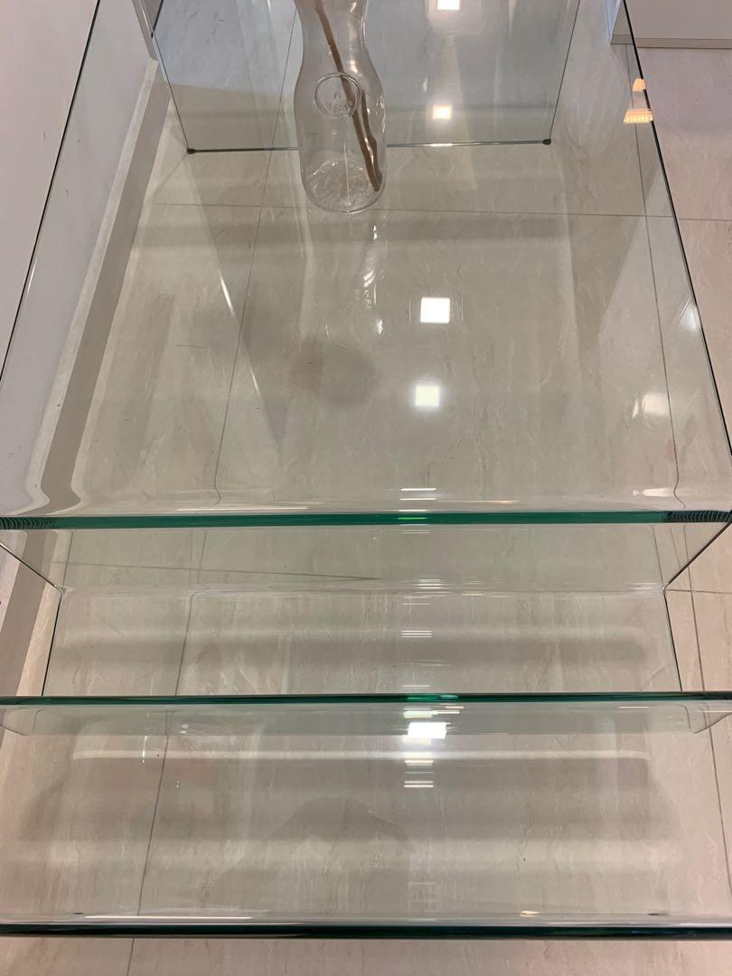 Full glass coffee table, Furniture & Home Living, Furniture, Tables ...