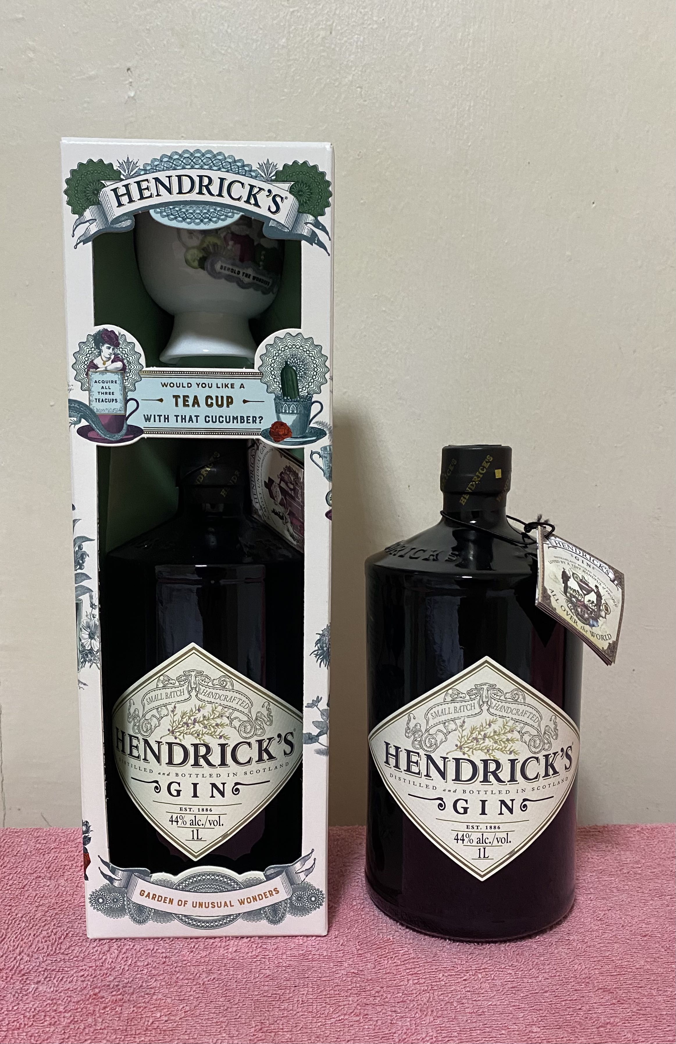 Hendricks gin 1L, Food & Drinks, Alcoholic Beverages on Carousell