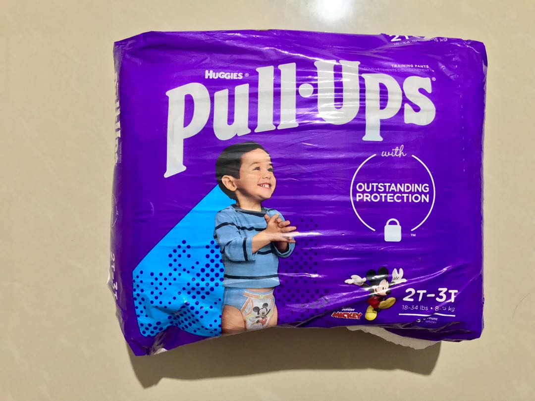 HUGGIES PULL UPS DIAPER PANTS DISNEY MICKEY MOUSE 31pcs size 2T/3T ...