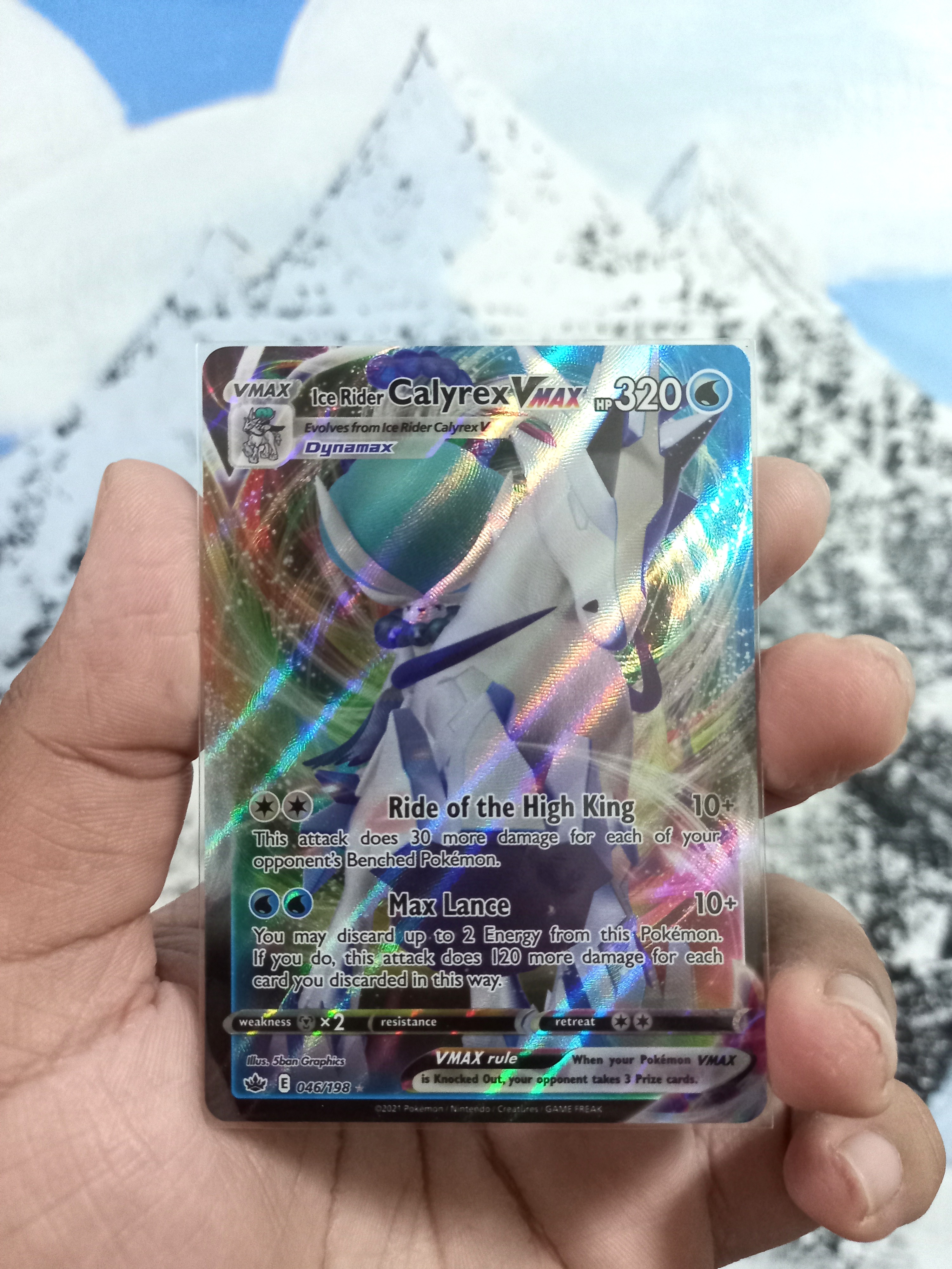 Ice Rider Calyrex VMAX Chilling Reign, Hobbies & Toys, Toys & Games on ...