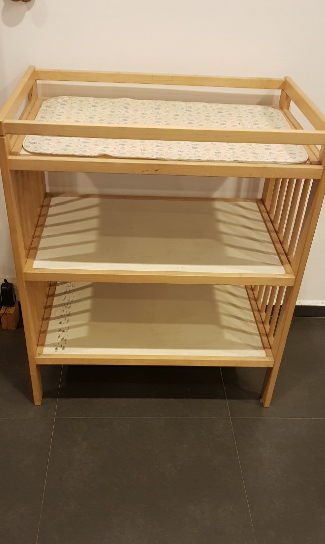 Ikea Gulliver Changing Table for Baby, Babies & Kids, Baby Nursery ...