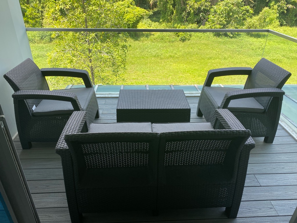 Keter Corfu outdoor set, Furniture & Home Living, Outdoor Furniture on ...