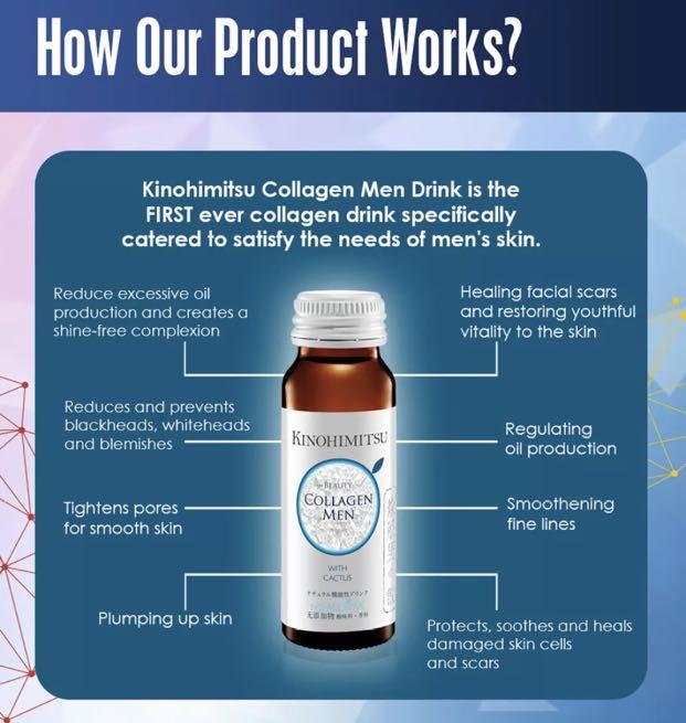 Kinohimitsu Collagen Men, Health & Nutrition, Health Supplements ...