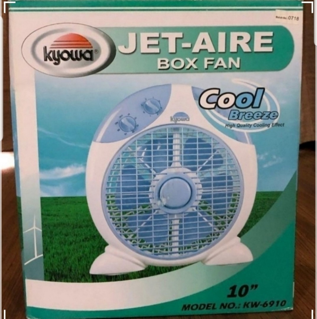 Kyowa Box fan with timer, Furniture & Home Living, Lighting & Fans ...
