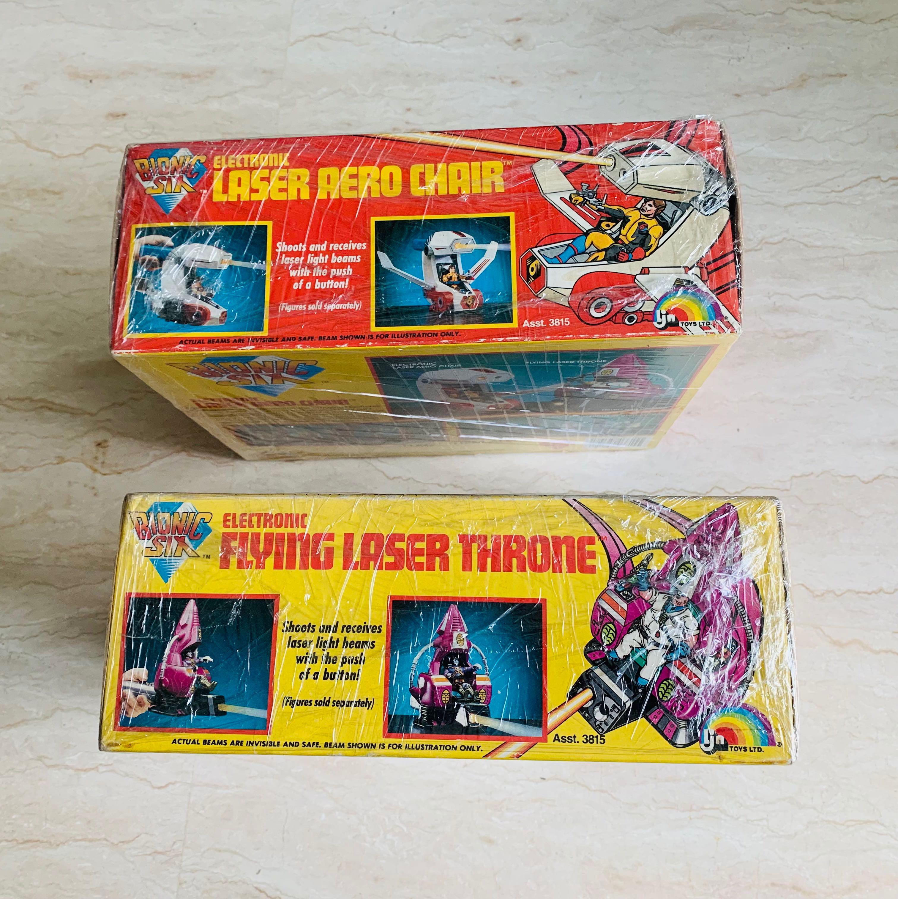 LJN Bionic Six Laser Aero Chair and Flying Laser throne, Hobbies & Toys ...