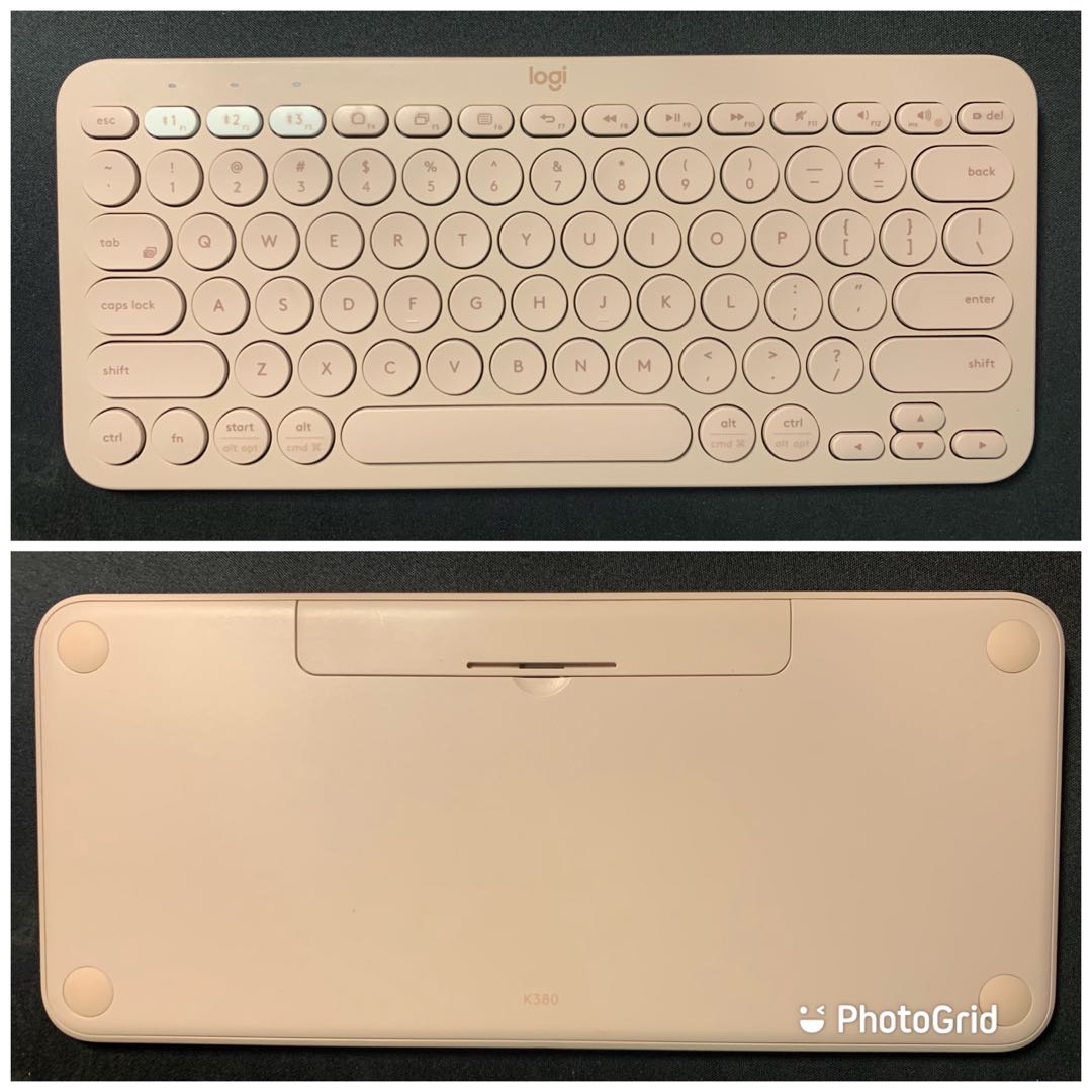 Logitech K380 Multi-Device Bluetooth Keyboard [Rose] and Logitech M350 ...