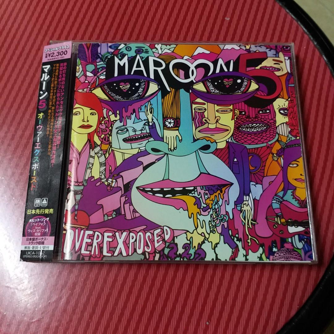 MAROON 5 Overexposed 日版 Japan CD 19 Tracks 附側紙 feat CHRISTINA AGUILERA ...