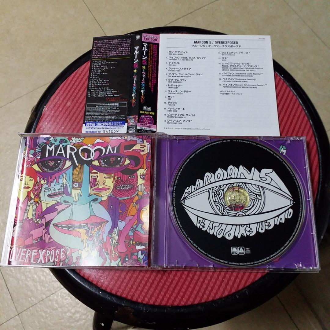 MAROON 5 Overexposed 日版 Japan CD 19 Tracks 附側紙 feat CHRISTINA AGUILERA ...