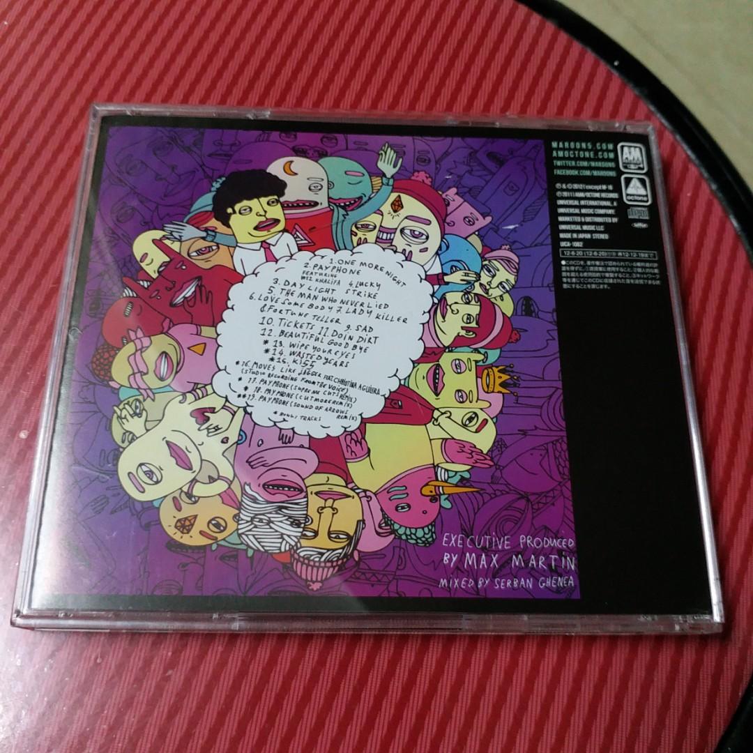 MAROON 5 Overexposed 日版 Japan CD 19 Tracks 附側紙 feat CHRISTINA AGUILERA ...