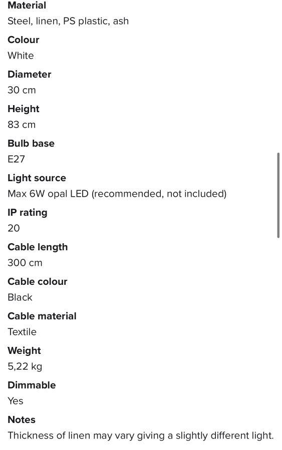 Menu Hashira floor lamp, Furniture & Home Living, Lighting & Fans ...