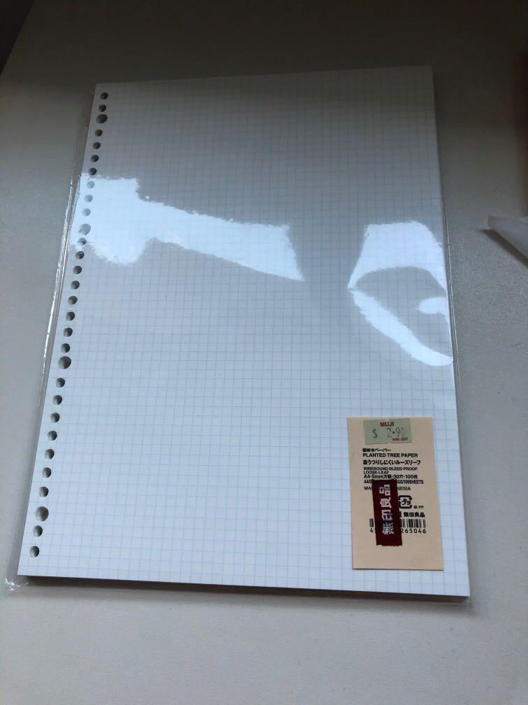 MUJI A4 Grid Paper, Hobbies & Toys, Stationery & Craft, Stationery ...