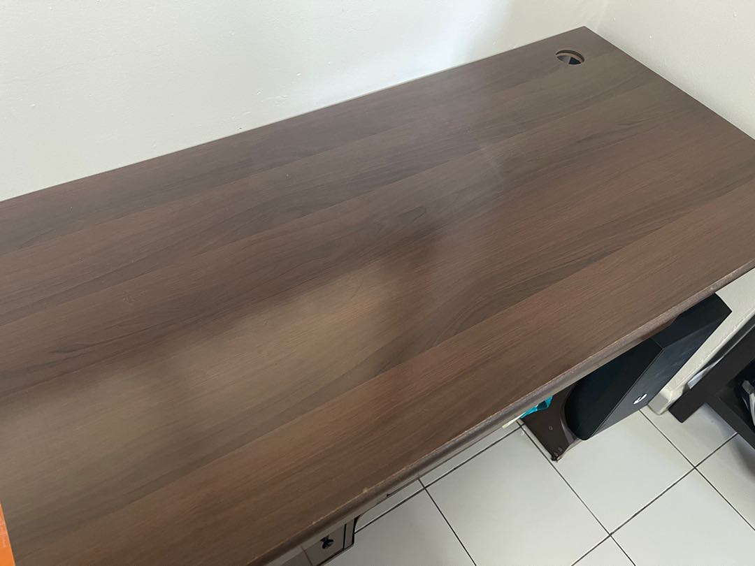 Old computer table, Furniture & Home Living, Furniture, Shelves ...