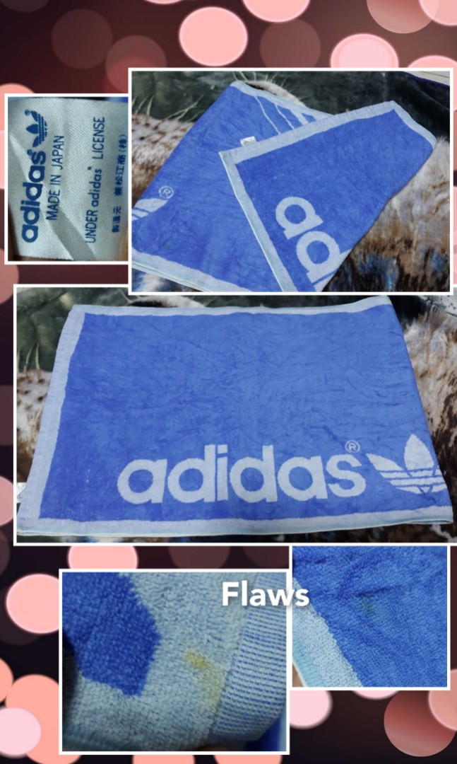 Original Adidas Towel, Furniture & Home Living, Bedding & Towels on ...