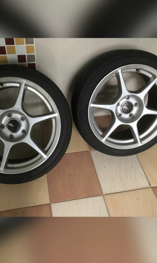 P1 Buddy Club 1st gen flat face 17", Car Accessories, Tyres & Rims on ...