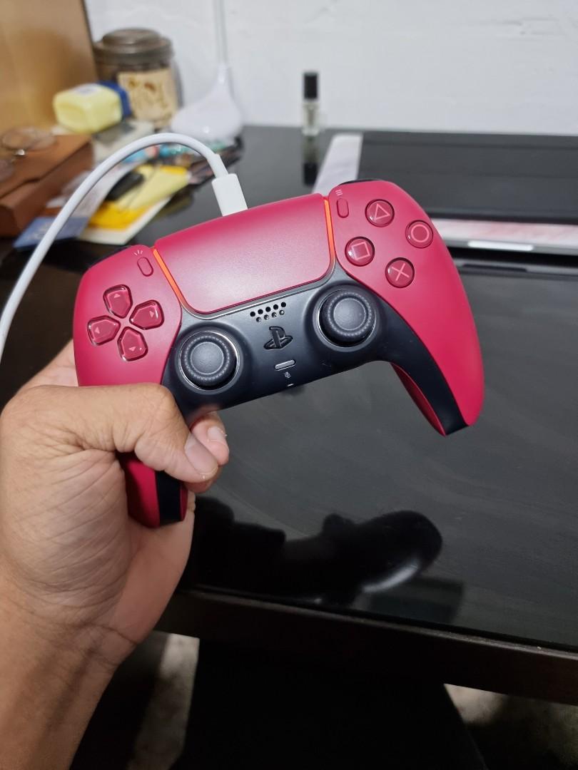 PS5 Red Dualsense Controller, Video Gaming, Gaming Accessories ...