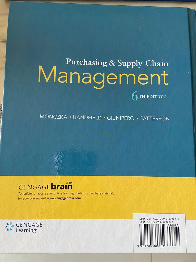 Purchasing & Supply Chain Management 6th edition, Hobbies & Toys, Books ...