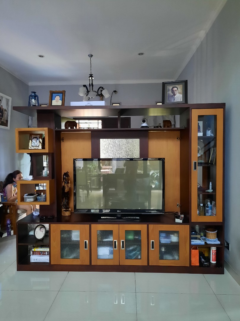 Rak TV Partisi Ruangan 2 Sisi Jumbo Besar Big Size Furniture Rumah ...