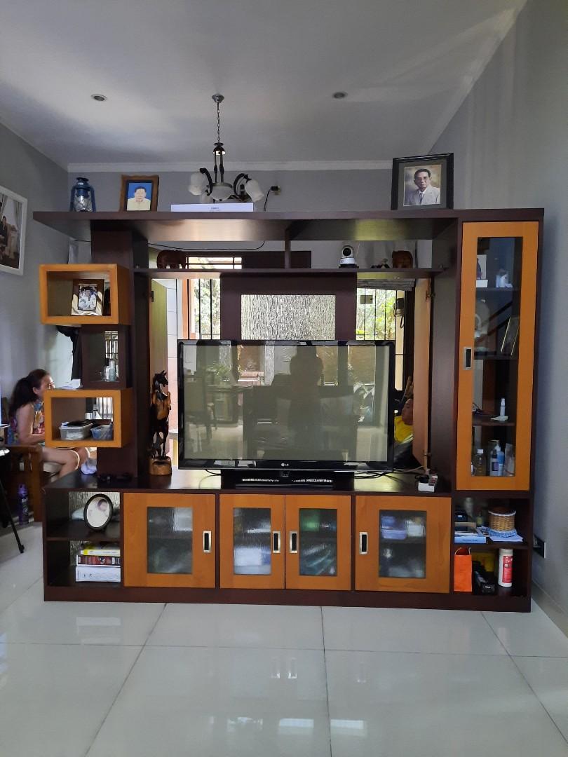 Rak TV Partisi Ruangan 2 Sisi Jumbo Besar Big Size Furniture Rumah ...
