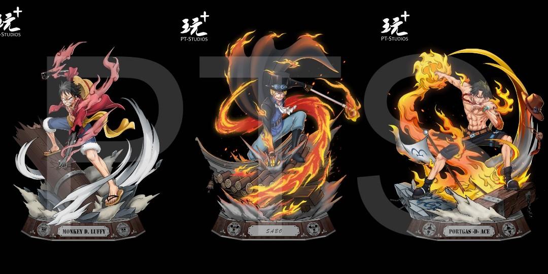 [READY STOCK] PT STUDIOS PTS One Piece Statue Luffy Ace Sabo, Hobbies ...