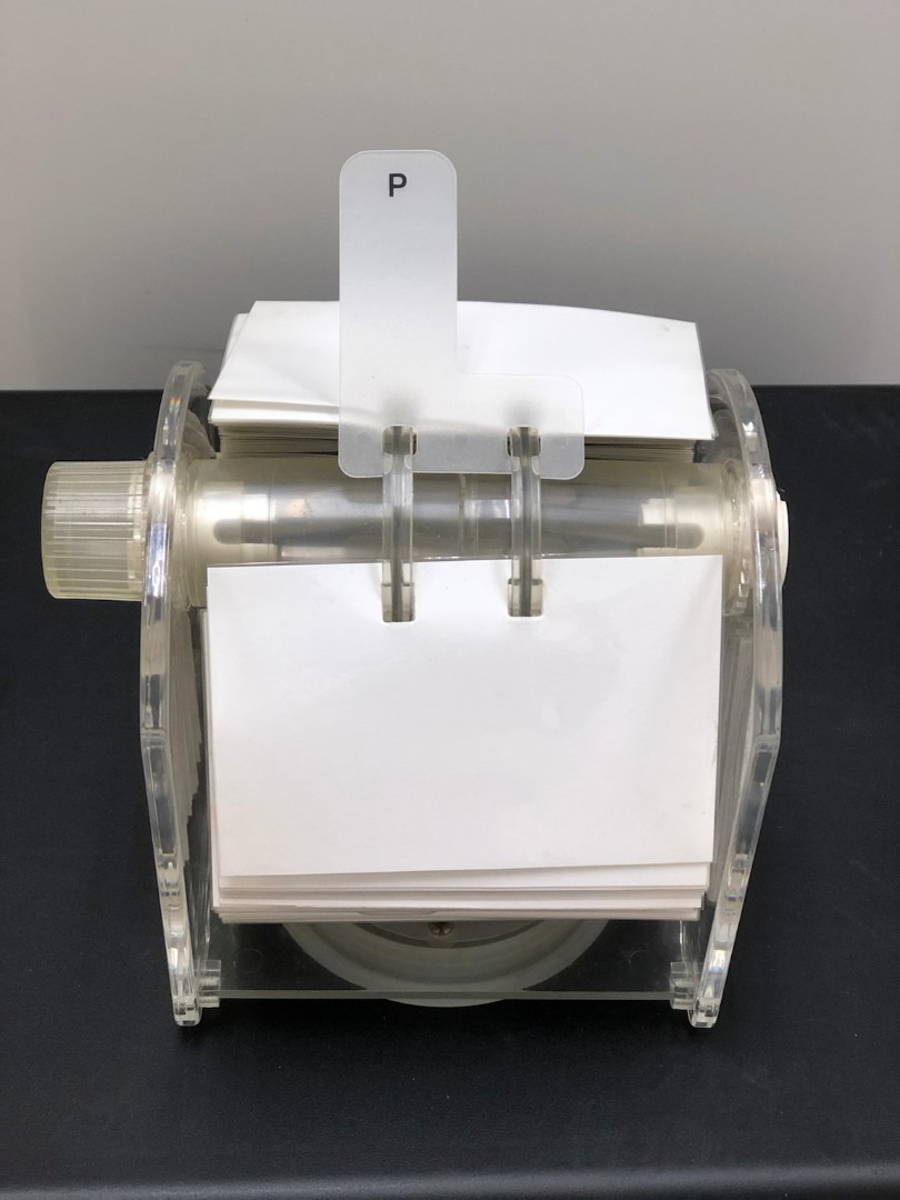 Rotator Rotary file for business cards in transparent sleeve, Hobbies ...