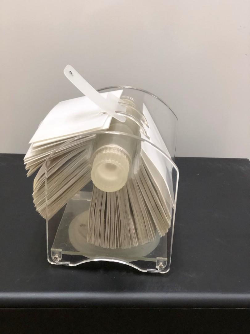 Rotator Rotary file for business cards in transparent sleeve, Hobbies ...
