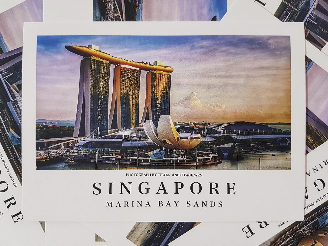 Singapore Sunset at MBS Postcard, Hobbies & Toys, Stationery & Craft ...