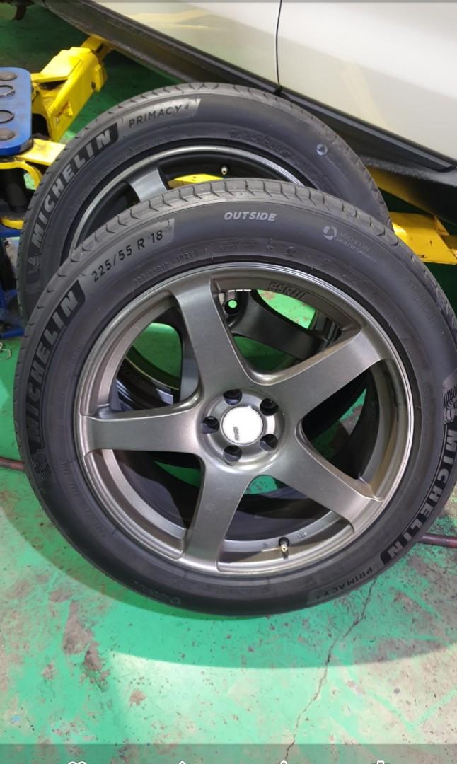 SSR 18 inch wheelset, Car Accessories, Tyres & Rims on Carousell