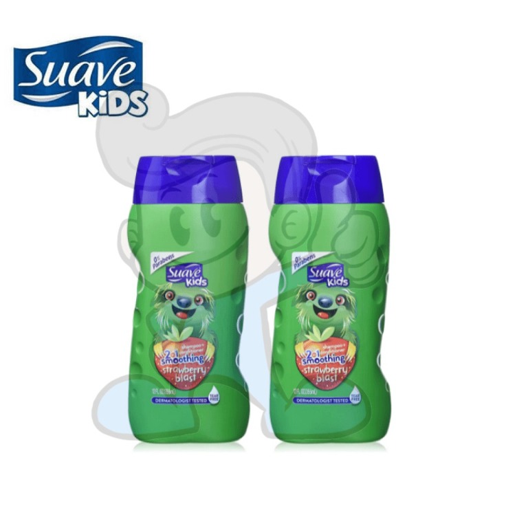 Suave Kids 2 in 1 Shampoo & Conditioner Smoothing Strawberry Blast (2 x ...