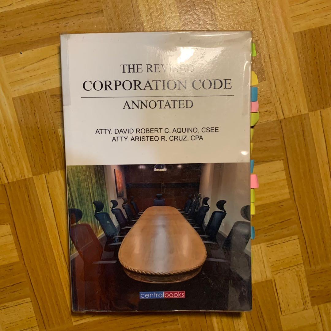 The Revised Corporation Code Annotated David Aquino, Aristeo Cruz, Hobbies & Toys, Books ...