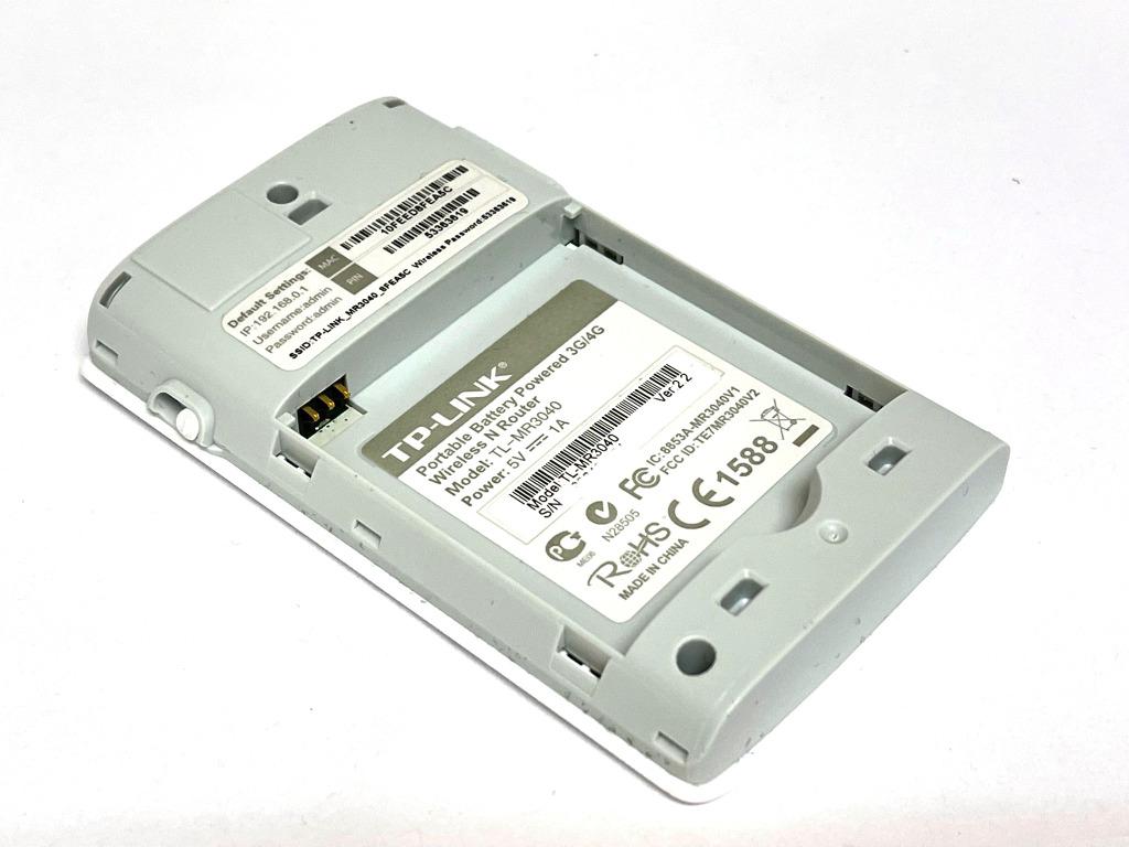 TP-Link 內建電池可攜式3G/4G無線N路由器 TL-MR3040 Portable Battery Powered 3G/4G ...