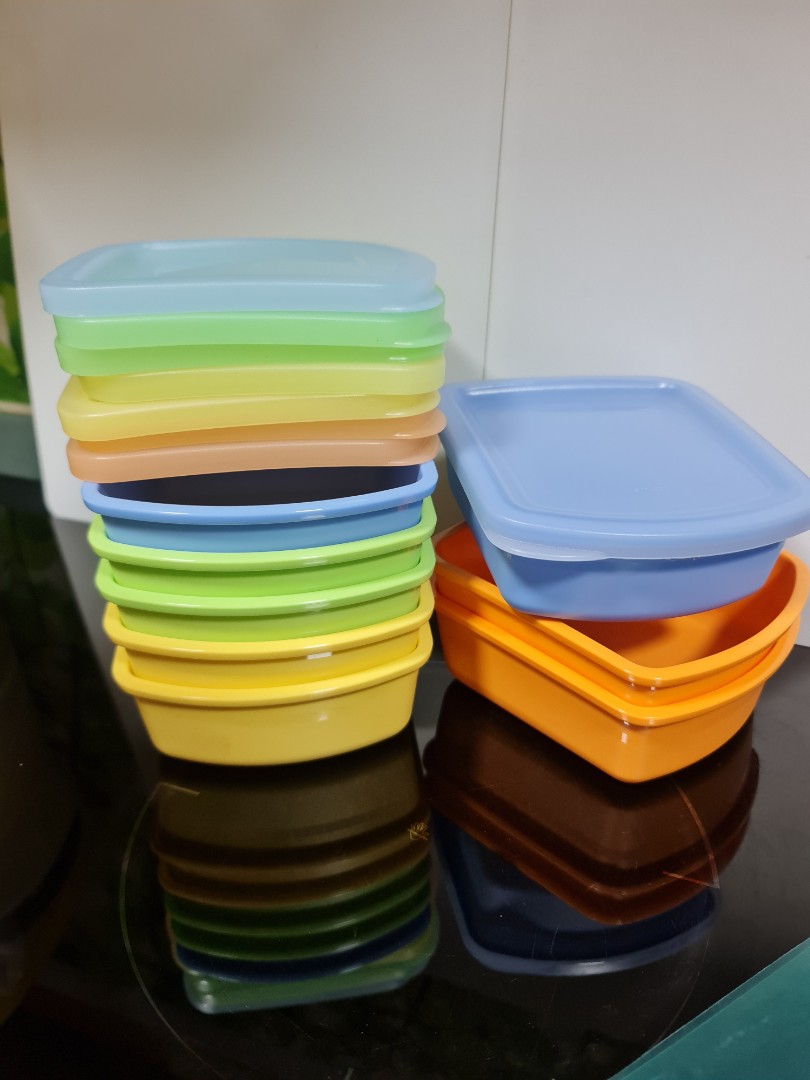 Tupperware Rectangular Container sets of 6, TV & Home Appliances ...