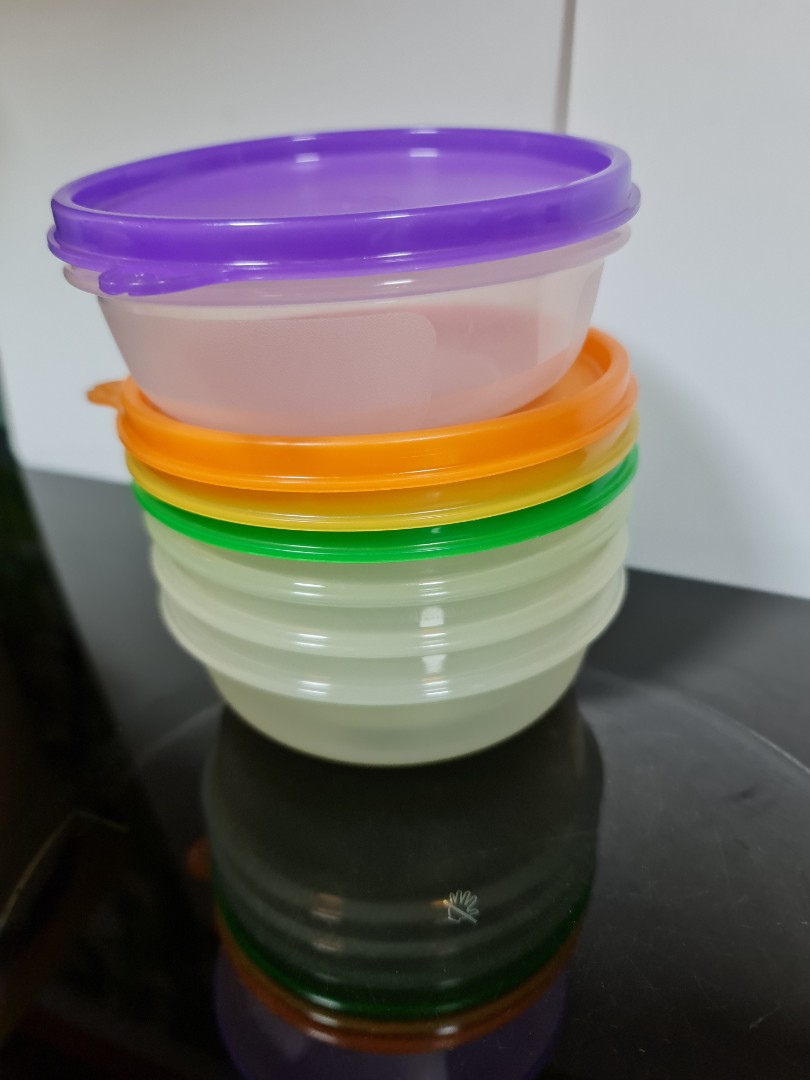 Tupperware Round Container sets of 4, TV & Home Appliances, Kitchen ...