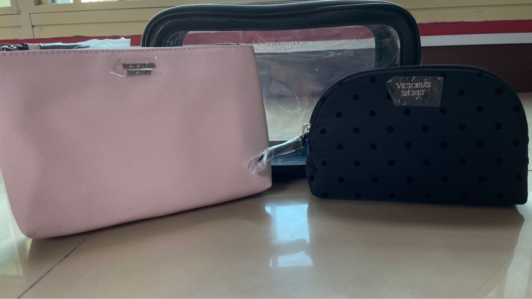 Victoria’s Secret vanity pouches sets of 3, Women's Fashion, Bags ...