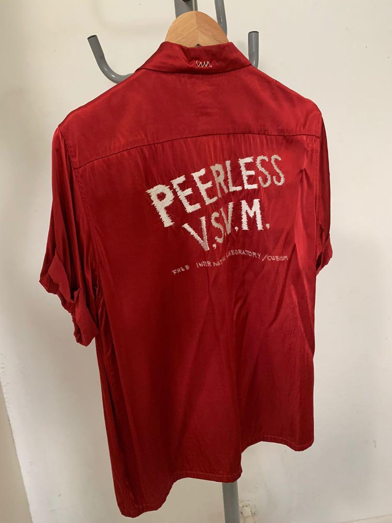 Visvim Peerless Irving Shirt (Red), Men's Fashion, Tops & Sets, Tshirts & Polo Shirts on Carousell