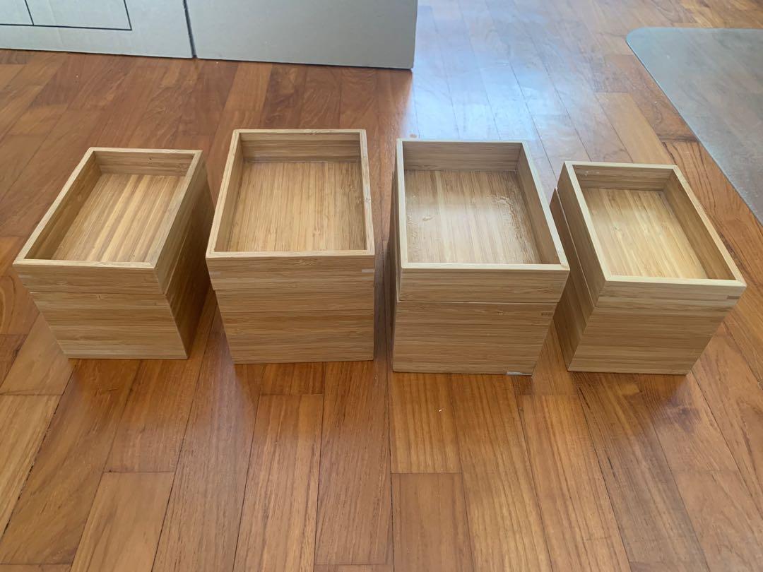 Wooden Muji Boxes, Furniture & Home Living, Home Improvement ...